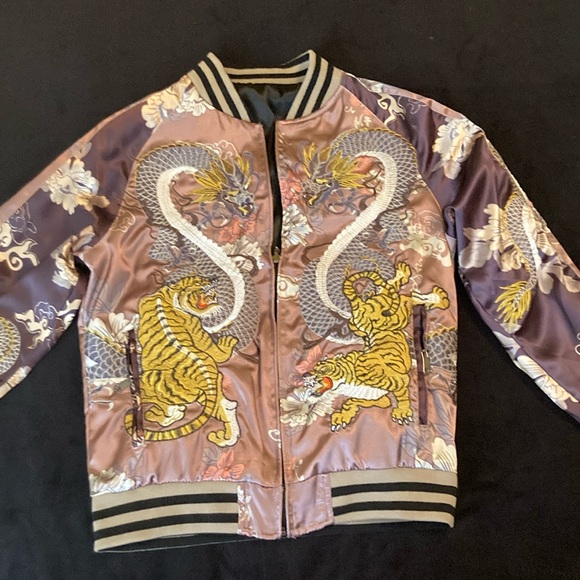 Zara | Jackets & Coats | Stunning Satin Embroidered Jacket | Poshmark